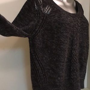 Mossimo Supply Co. | Sweaters | Mossimo Black Sweater With Pretty Knit ...